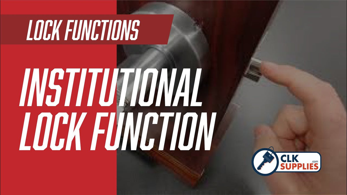 Institutional Lock Function on Grade 1 and Grade 2 Knobs and Levers