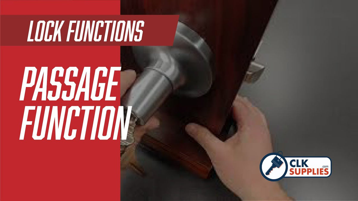 How it Works: Passage Lock Function on Commercial and Residential Hard