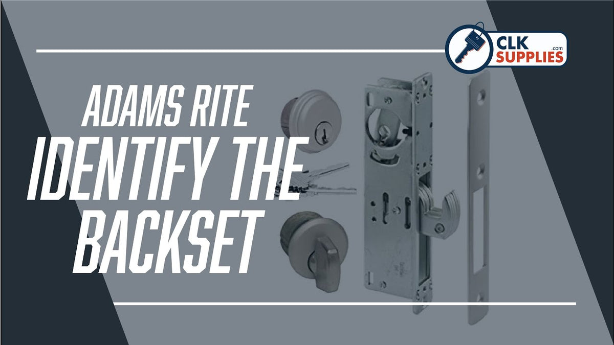 Adams Rite Style Locks- How to identify the backset