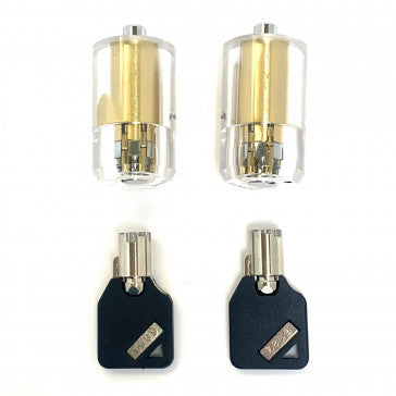 Transparent Tubular Practice Lock Set