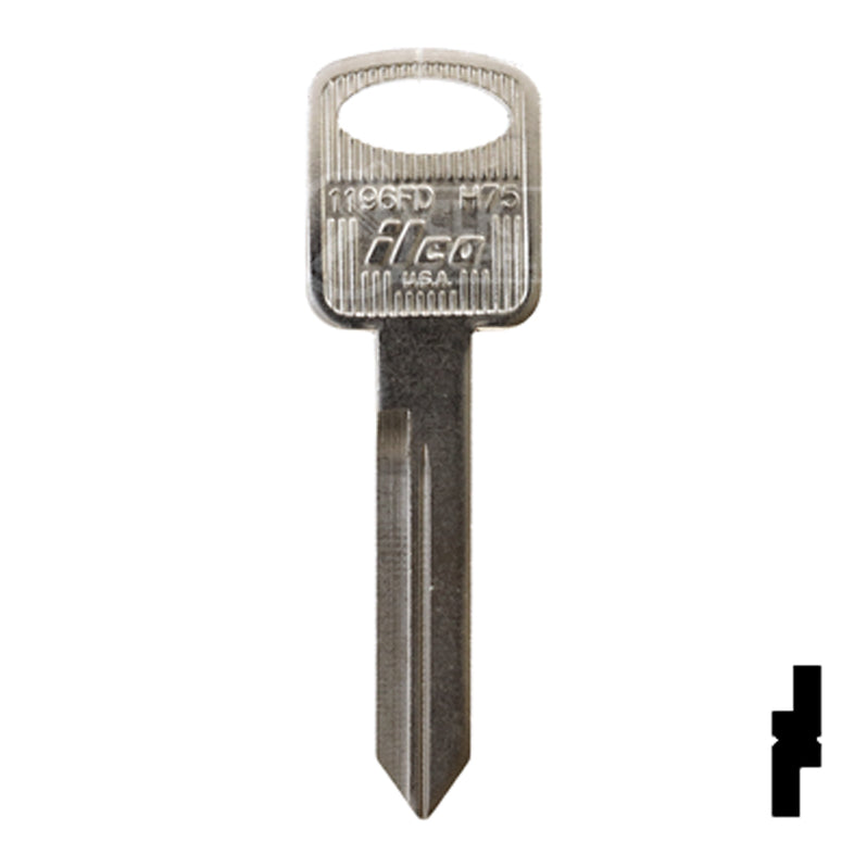 Uncut Key Blank | Ford | 1196FD, H75