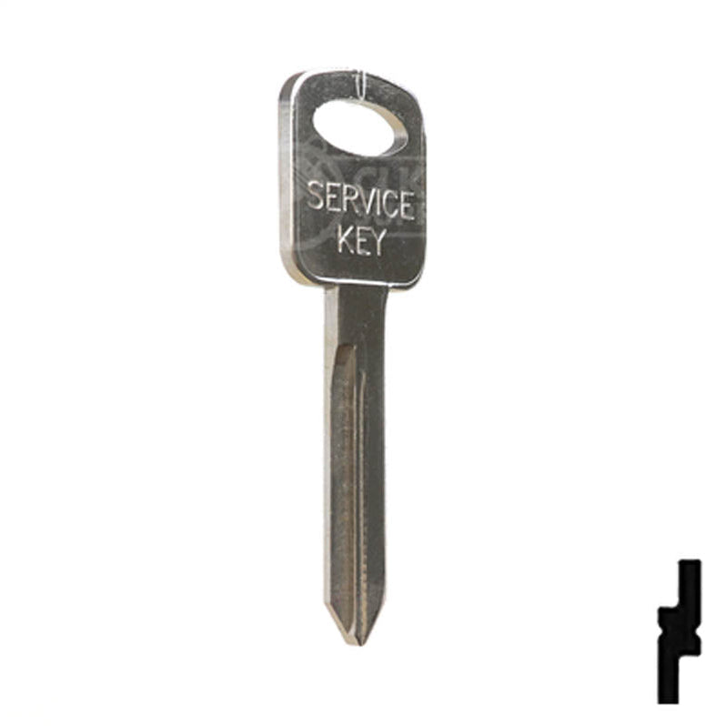 Chipless Key Blank for H72/ 86/74 Ford | CLK Supplies, LLC
