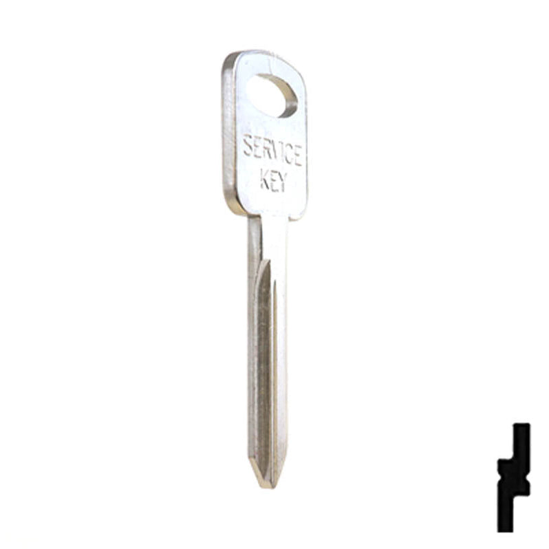 Chipless Key Blank for H72/ 86/74 Ford | CLK Supplies, LLC