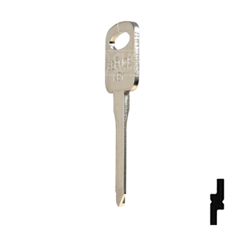 Chipless Key Blank for H72/ 86/74 Ford | CLK Supplies, LLC