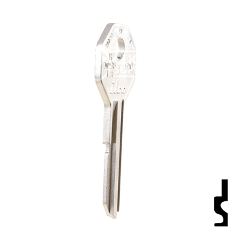 Uncut Key Blank | General Motors | H1098LA, B10