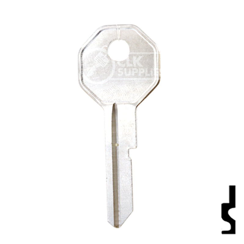 Uncut Key Blank | General Motors | H1098LA, B10