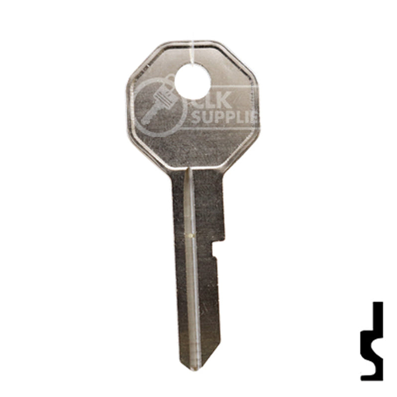 Uncut Key Blank | General Motors | H1098LA, B10