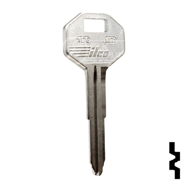 Uncut Key Blank | Mitsubishi | X176, MIT1