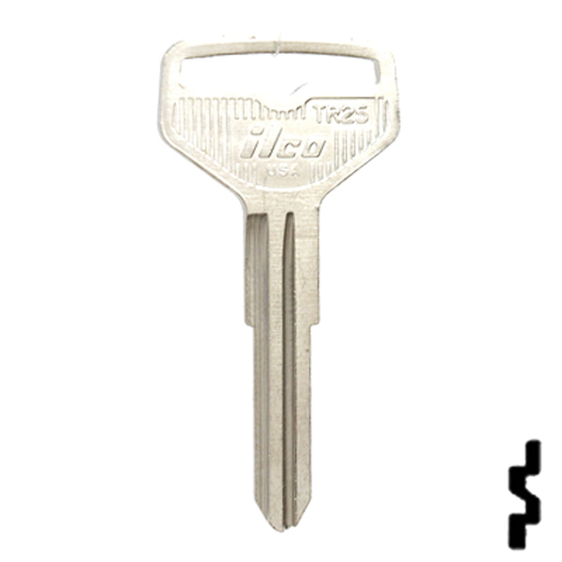 Uncut Key Blank | Toyota | TR25, T81A