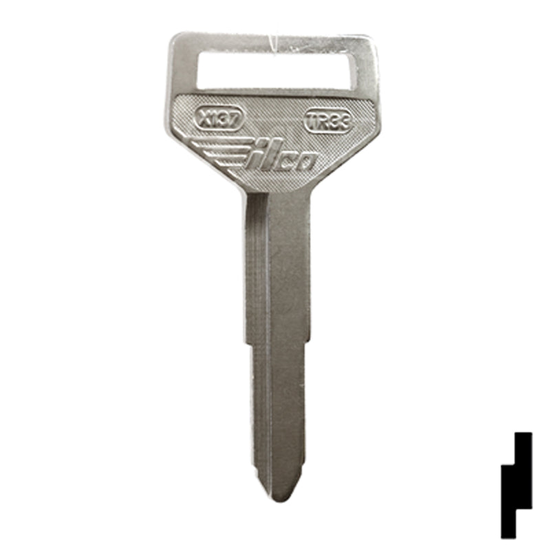 Uncut Key Blank | Toyota | X137, TR33