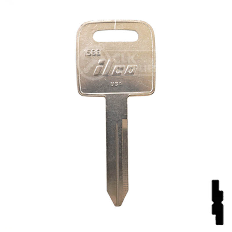 Uncut Plastic Head Key Blank | Freightliner | 1588