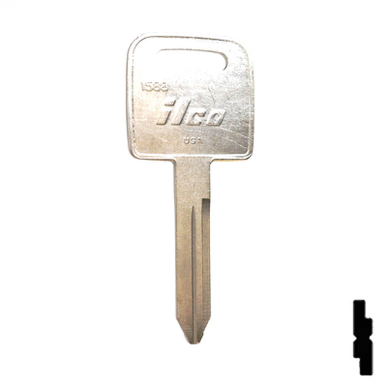 Uncut Plastic Head Key Blank | Freightliner | 1588