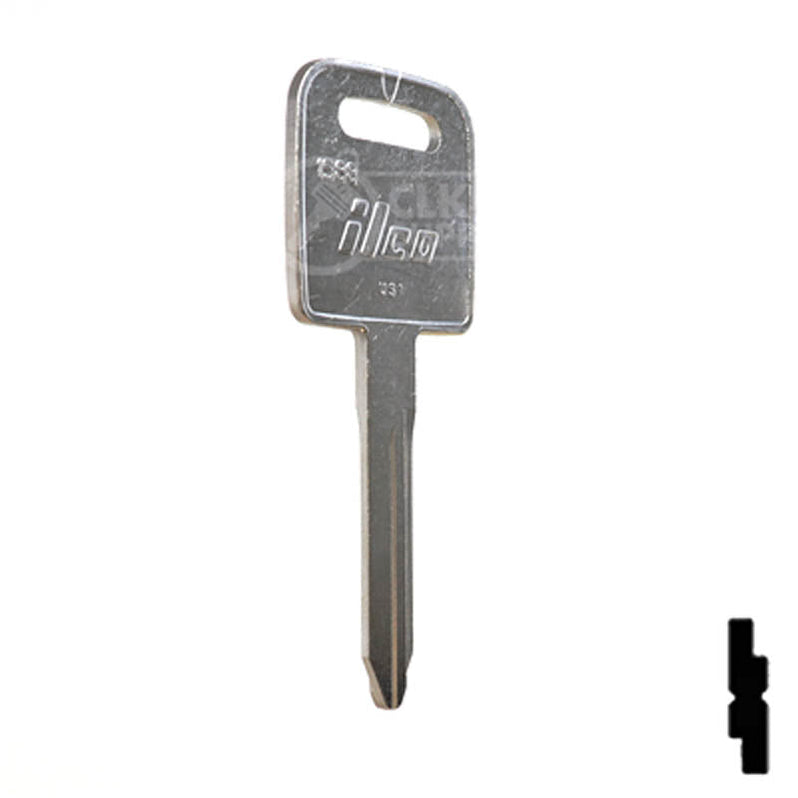 Uncut Plastic Head Key Blank | Freightliner | 1588