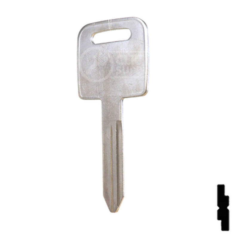 Uncut Plastic Head Key Blank | Freightliner | 1588