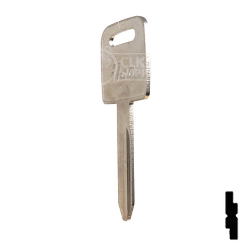 Uncut Plastic Head Key Blank | Freightliner | 1588