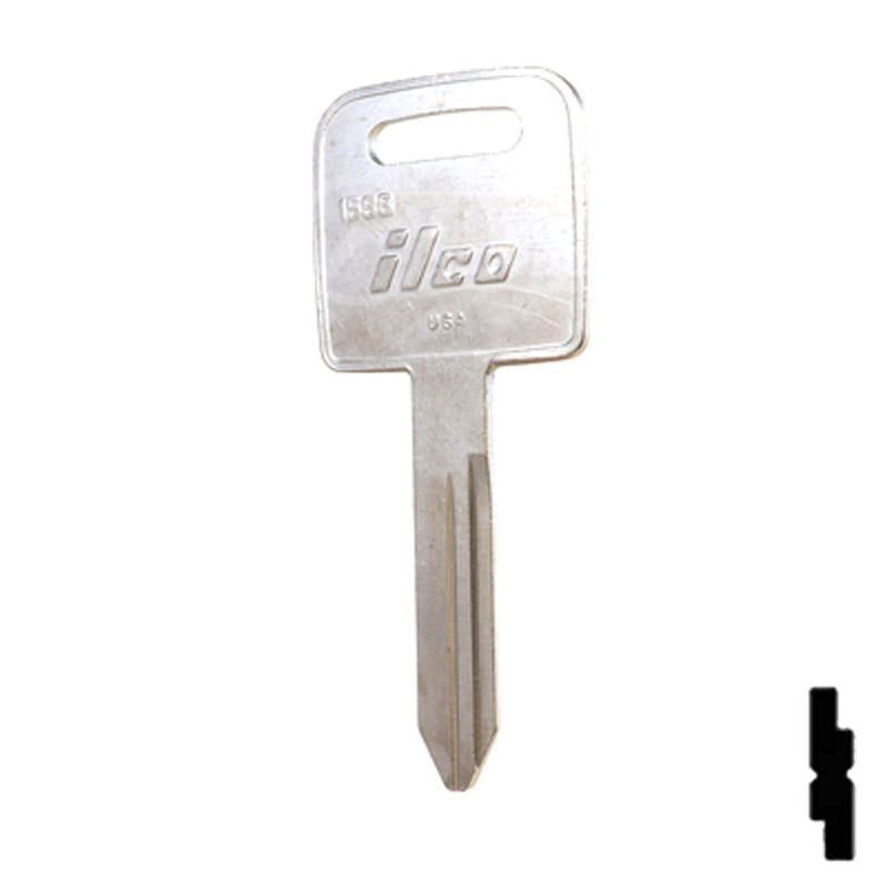 Uncut Plastic Head Key Blank | Freightliner | 1588