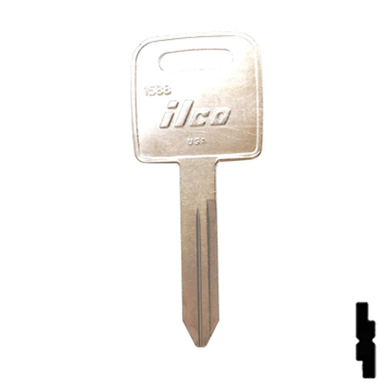 Uncut Plastic Head Key Blank | Freightliner | 1588