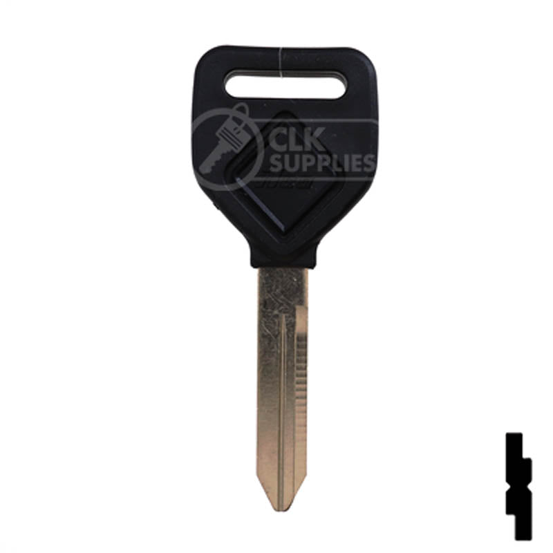 Uncut Plastic Head Key Blank | Freightliner, International, Volvo | 16