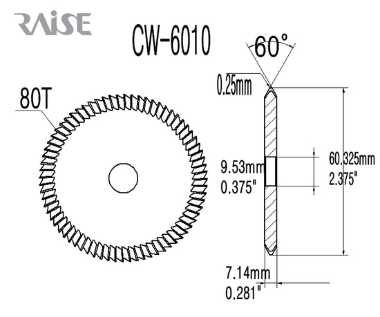 OEM Replacement for CW-6010 HSS Cutter HPC Switch Blitz