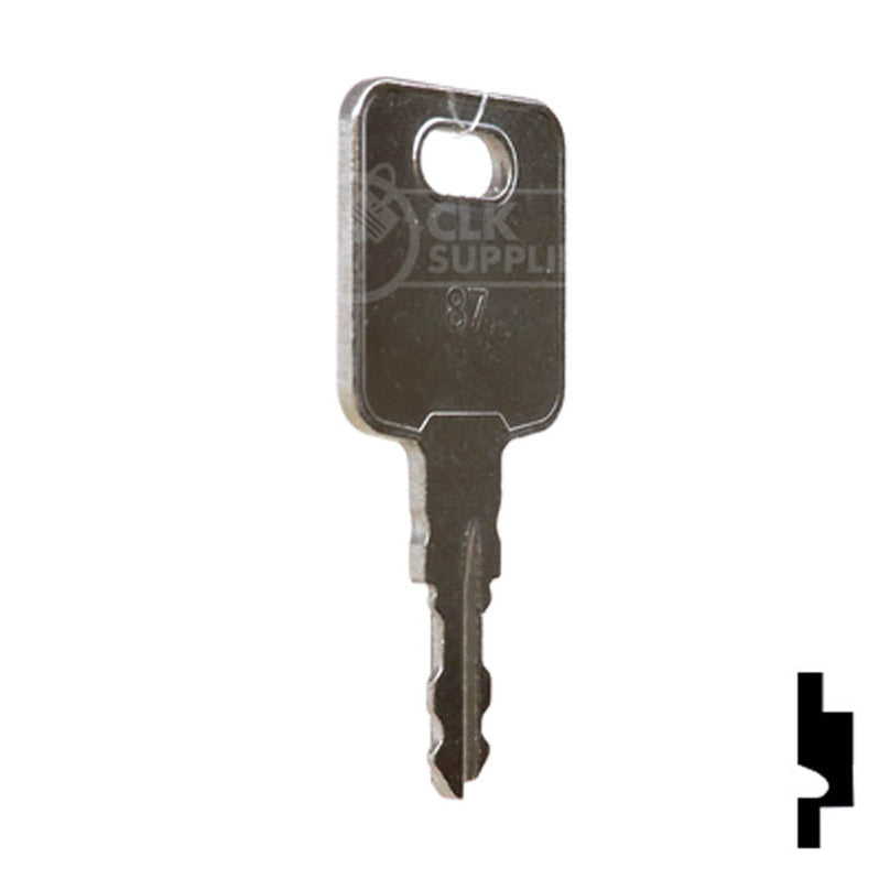 Precut Crane Key | Manitowoc, Global Link, RV Motorhome | EQ-87