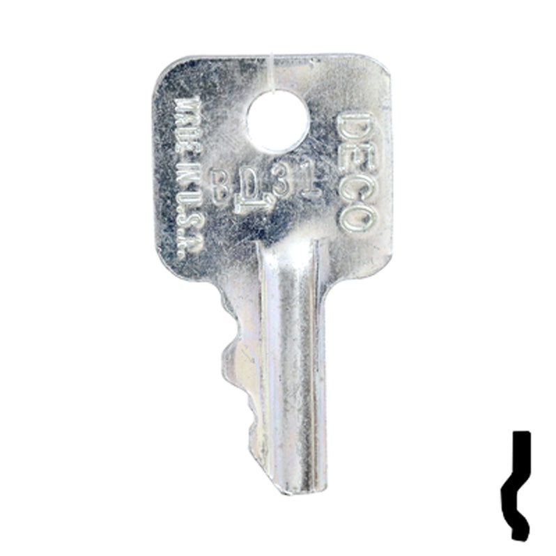 Precut Key Blank | Square D | BD31