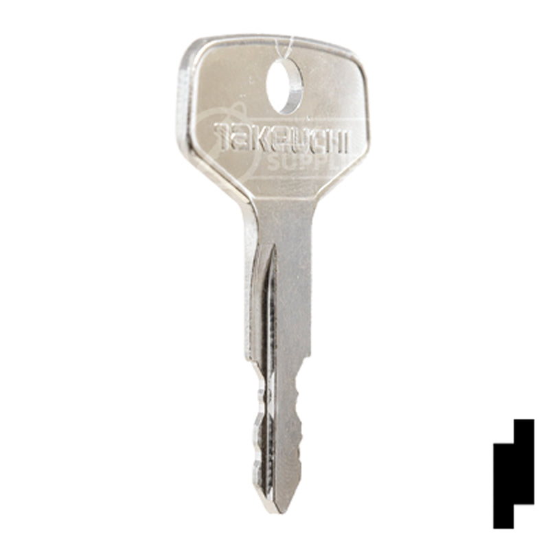 Precut Key Blank | Takeuchi | BD17