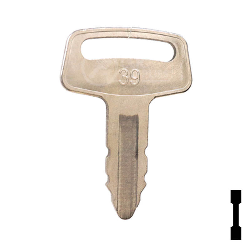 Precut Key | Kubota | EQ-39, RC101-53630
