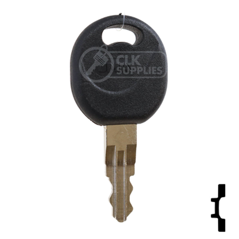 Precut Plastic Head Key Blank | Caterpillar | BD171