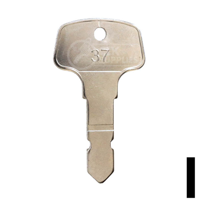 Precut Tractor Key | Kubota, Volvo | EQ-37, 15248-63700