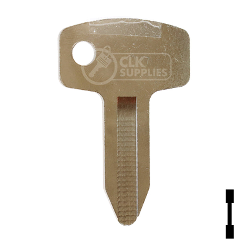 Uncut Key Blank | John Deere, Kubota | BD110
