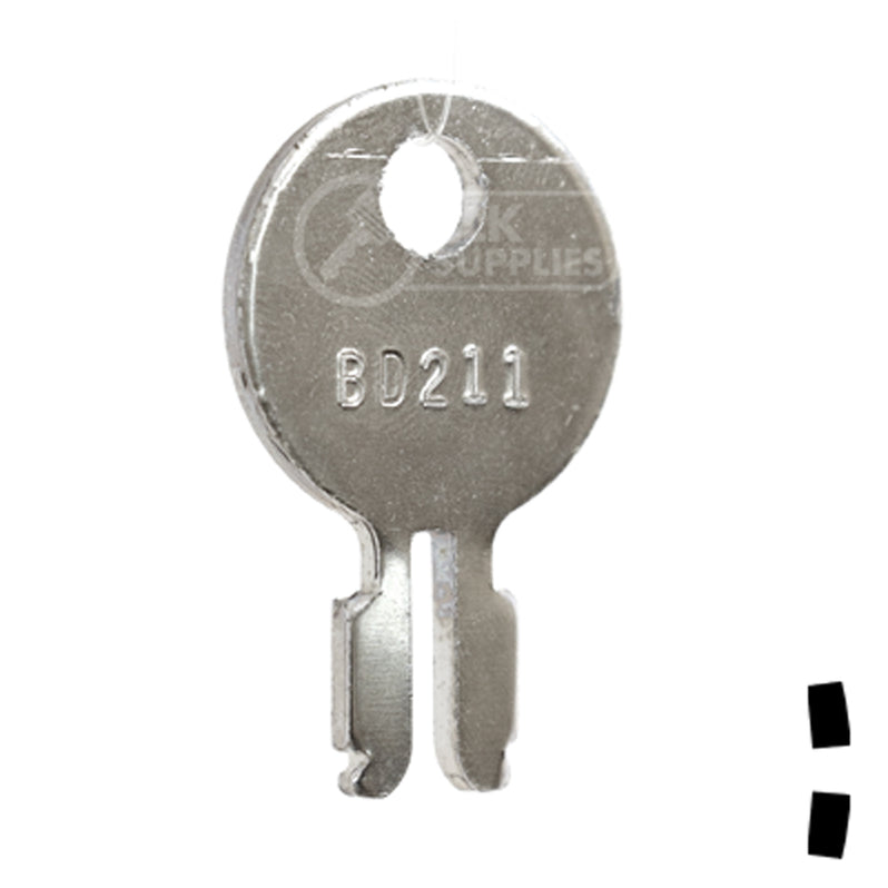Uncut Key Blank | John Deere, Massey Ferguson | BD211