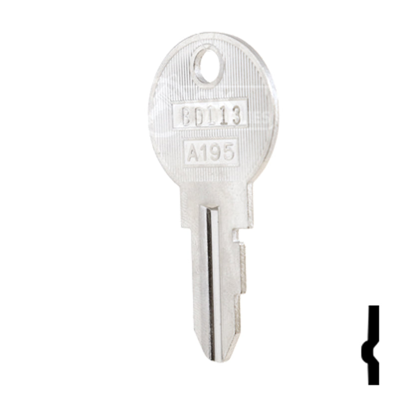 Uncut Key Blank | Kubota | BD113