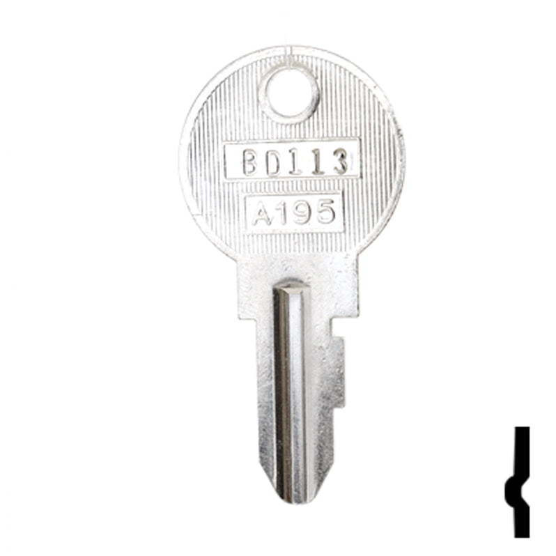 Uncut Key Blank | Kubota | BD113