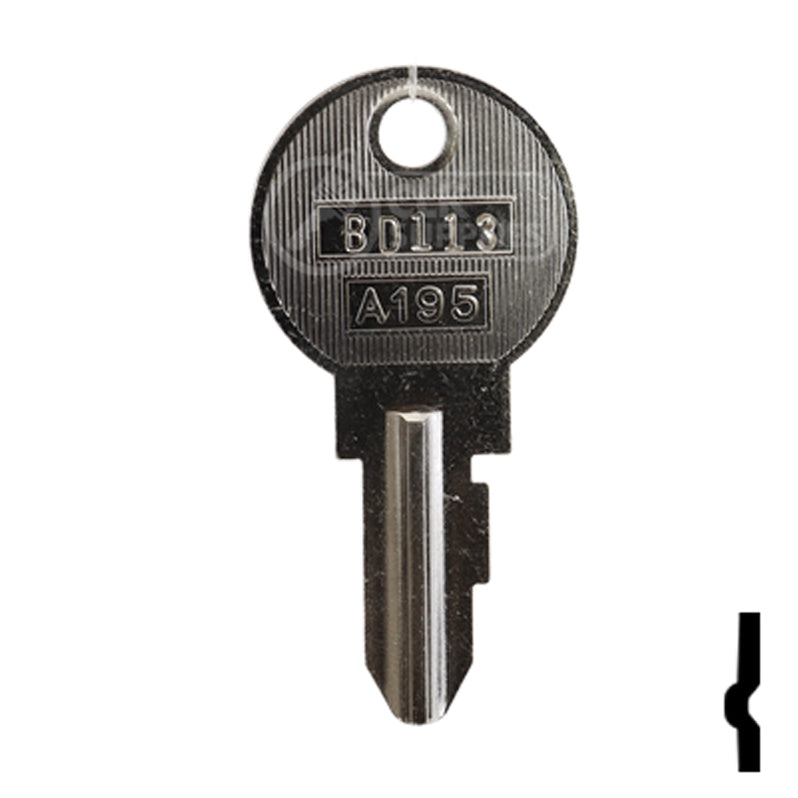 Uncut Key Blank | Kubota | BD113