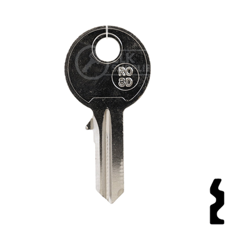 Uncut Key Blank | Ronis | RO-8D, PG2