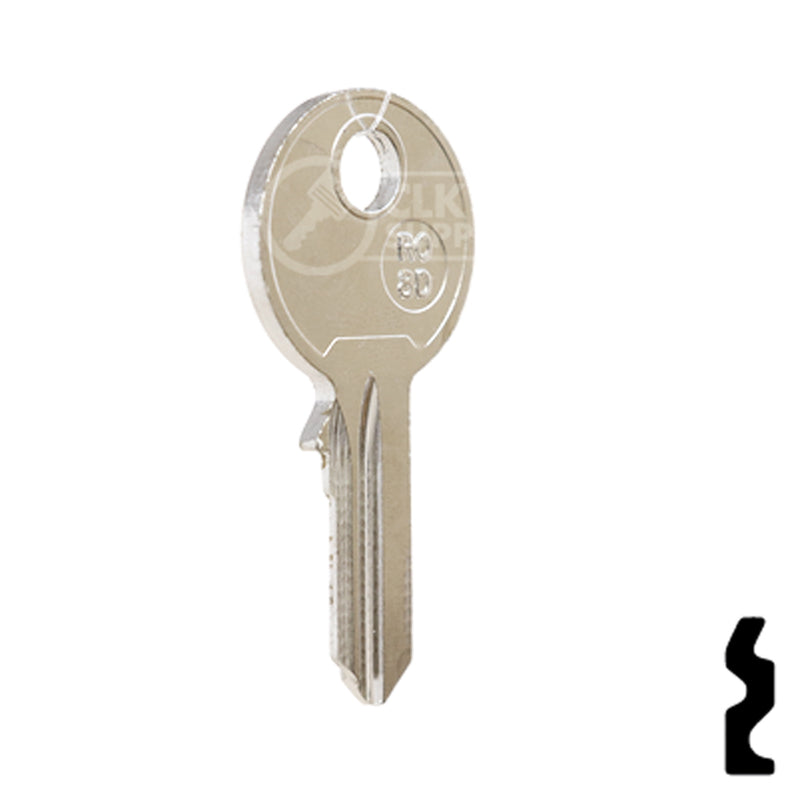 Uncut Key Blank | Ronis | RO-8D, PG2