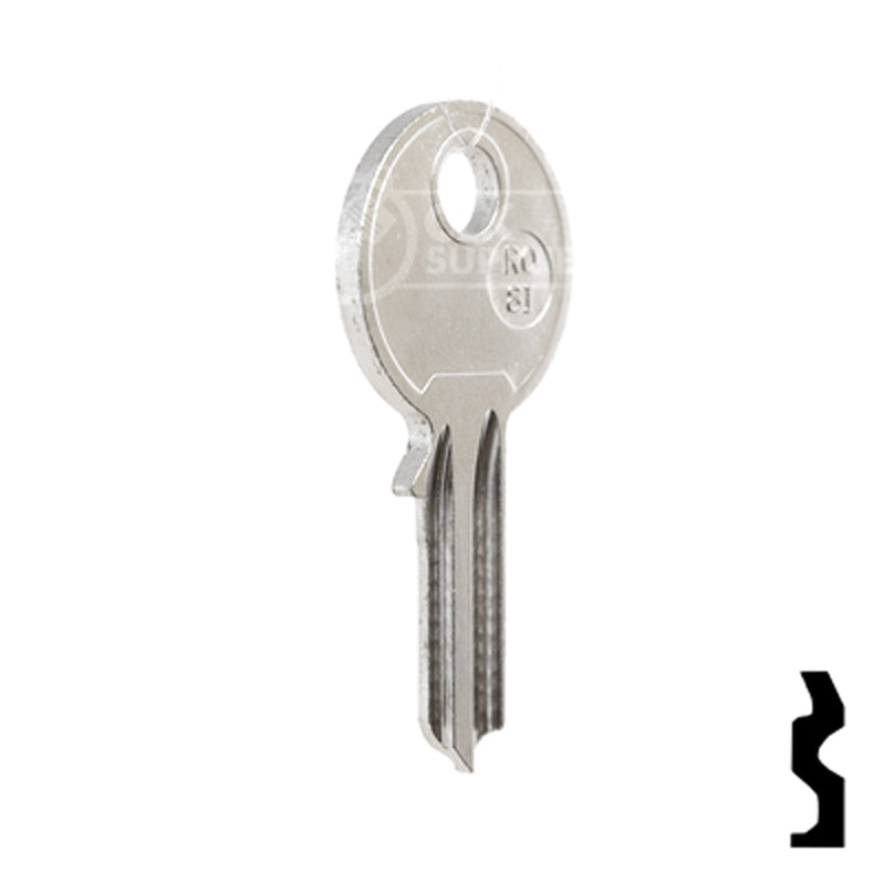 Uncut Key Blank | Ronis | RO-8I, R7DC