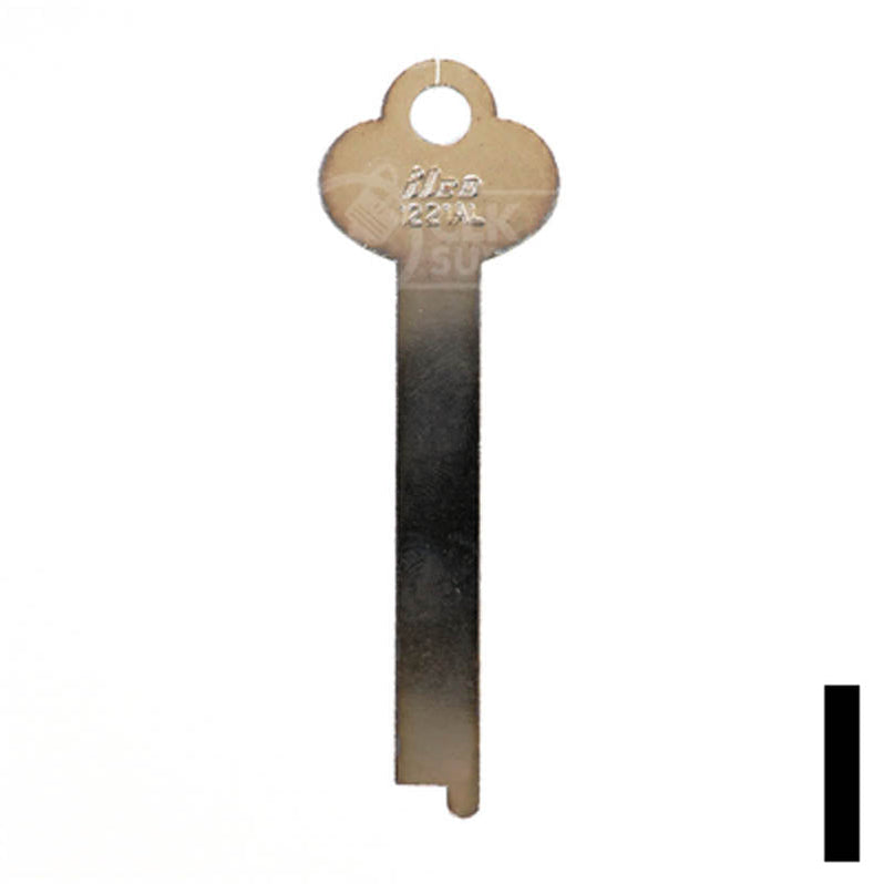 Uncut Key Blank Flat Steel | 1221AL