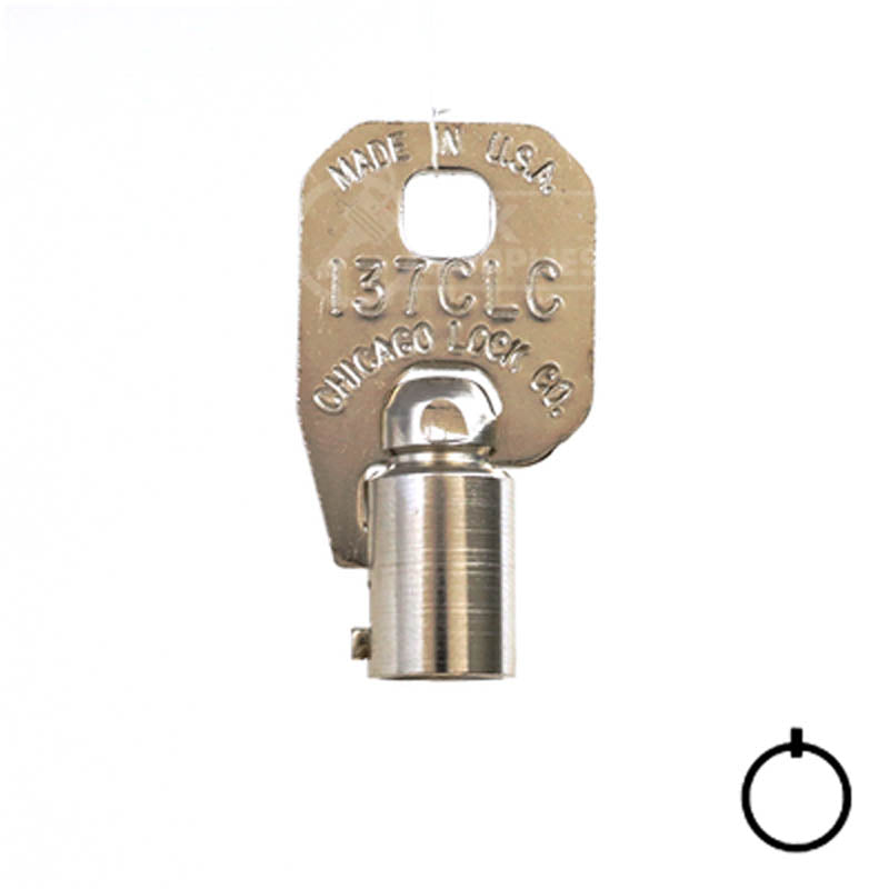Tubular Key Blank | CompX Chicago, ACE & ACE II | (137)