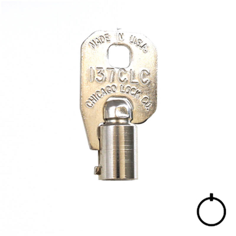 Tubular Key Blank | CompX Chicago, ACE & ACE II | (137)
