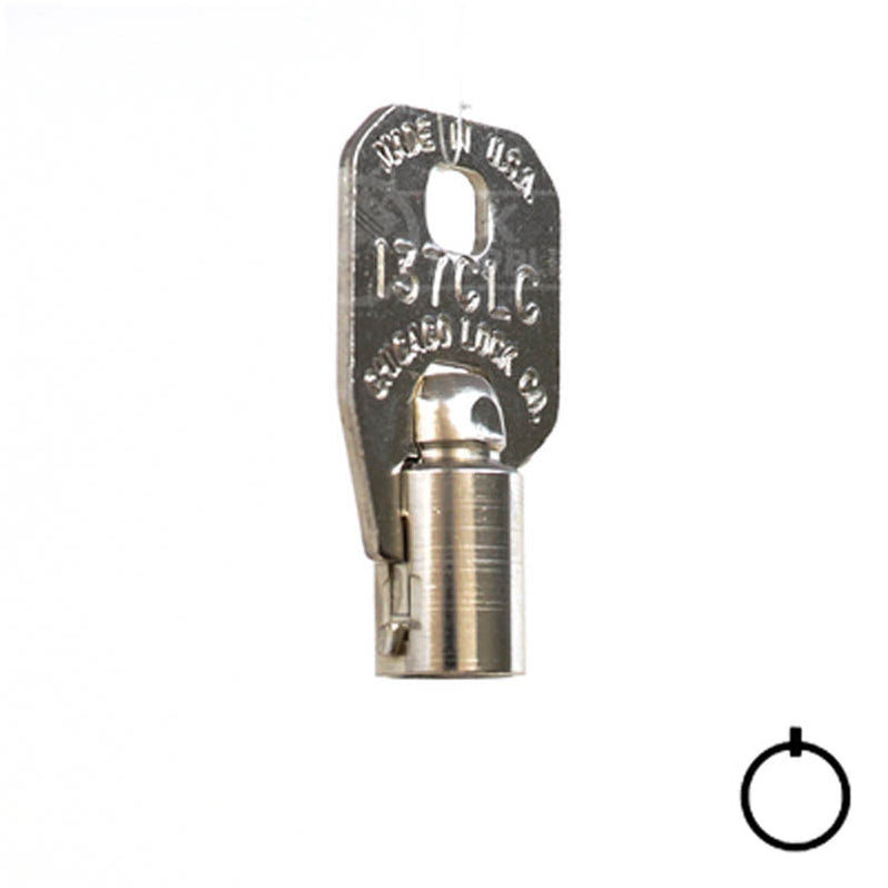 Tubular Key Blank | CompX Chicago, ACE & ACE II | (137)