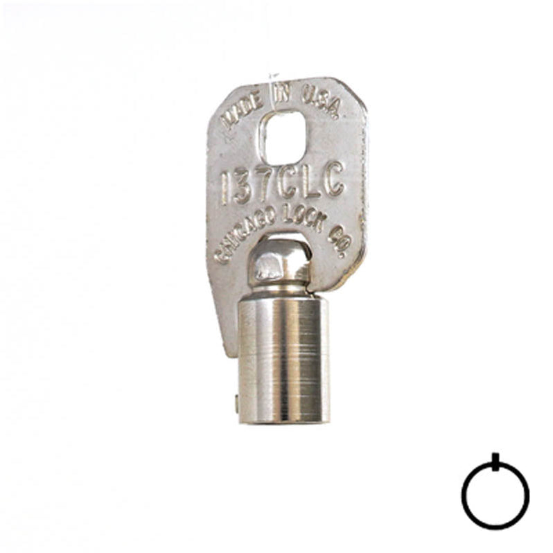 Tubular Key Blank | CompX Chicago, ACE & ACE II | (137)