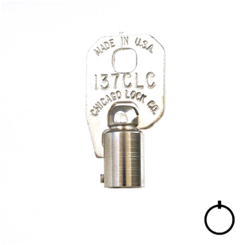 Tubular Key Blank | CompX Chicago, ACE & ACE II | (137)