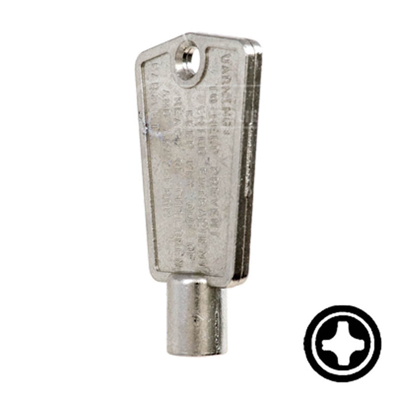 Uncut Key Blank | CompX "Cross" | Freezer Key