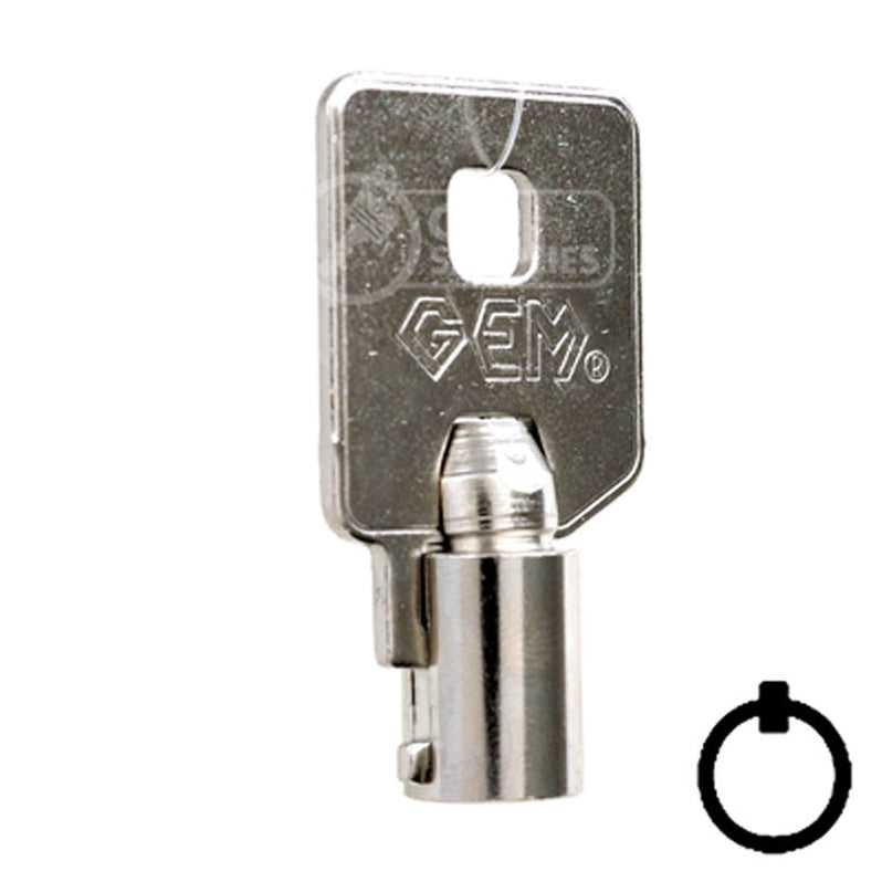 Tubular Key Blank | CompX Fort | 137