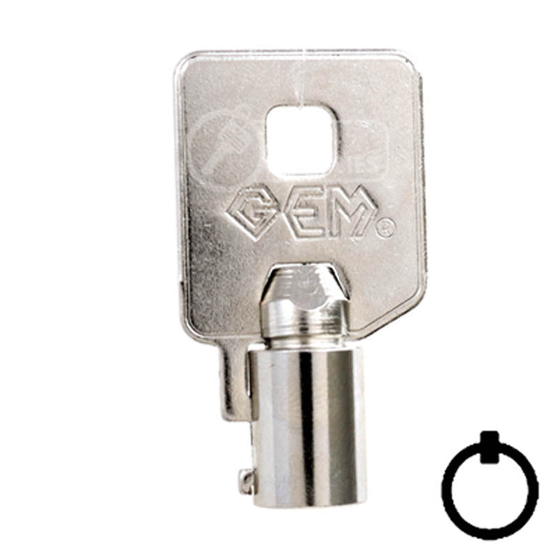 Tubular Key Blank | CompX Fort | 137