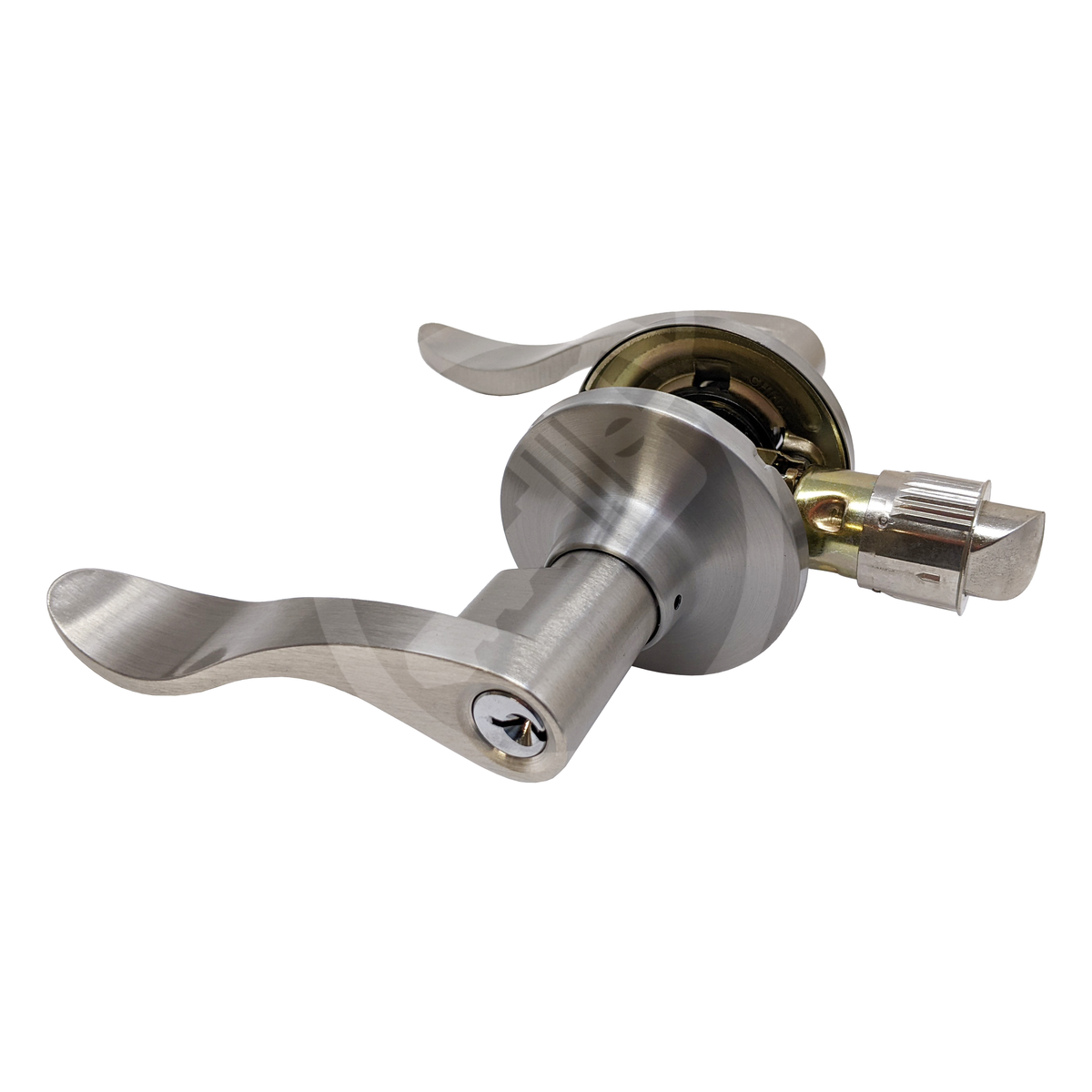 CitiLoc 500 Series Queen Entrance Lever | US15 Satin Nickle | SC1 Keyw