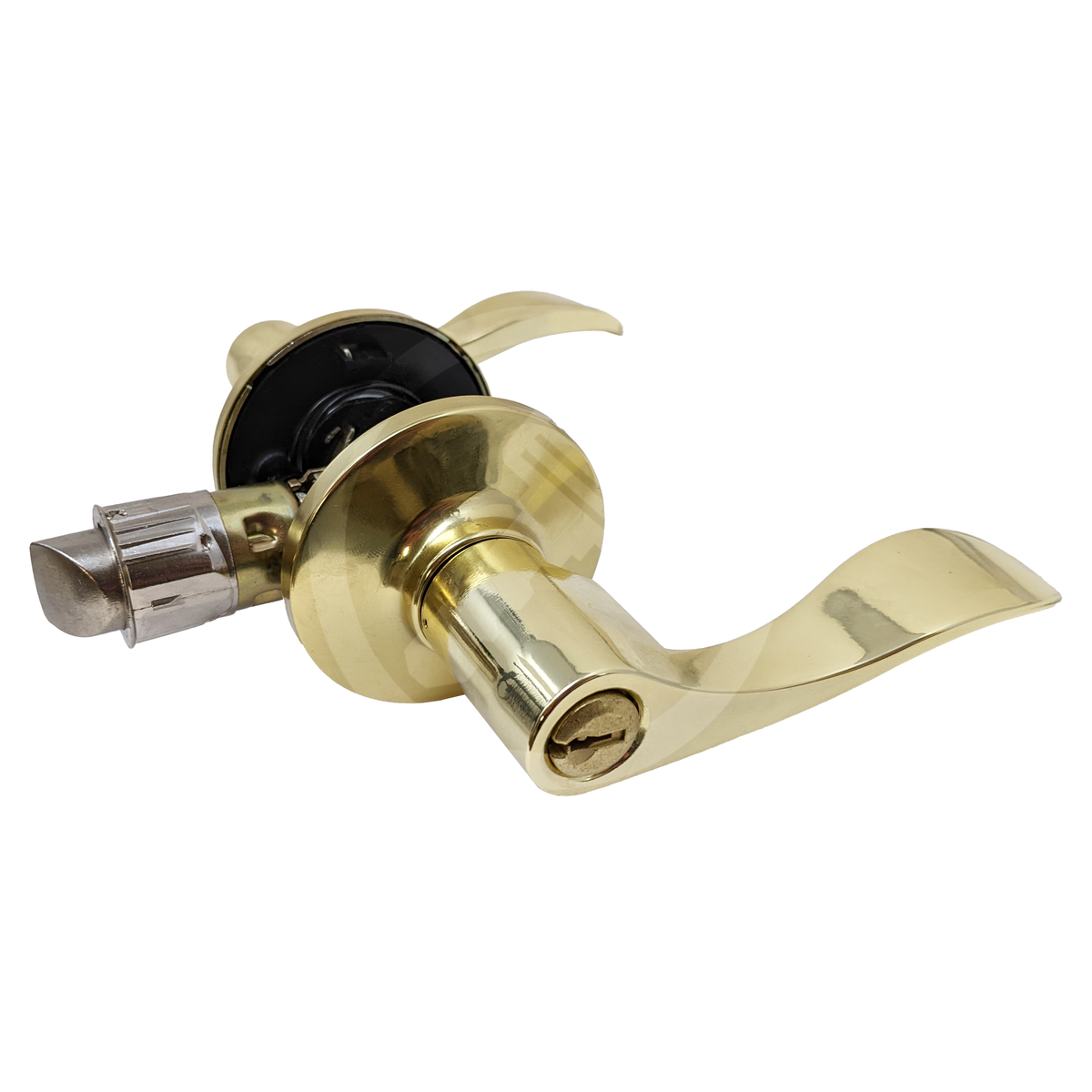 CitiLoc 500 Series Queen Entrance Lever | US3 Bright Brass | SC1 Keywa