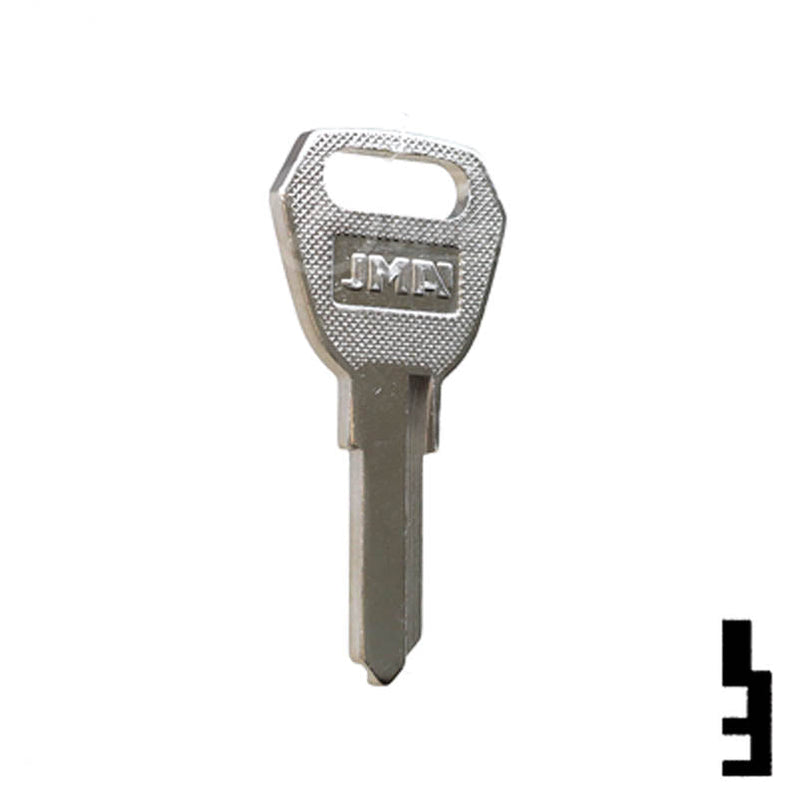 Uncut Key Blank | Fulton Hitch | 1645, FLT-1