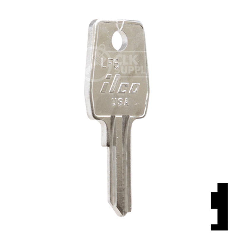 Uncut Key Blank | Lowe & Fletcher | LF6